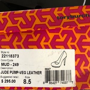 Tory Burch | Shoes | Tory Burch Jude Pump Vegan Leather Size 85 | Poshmark